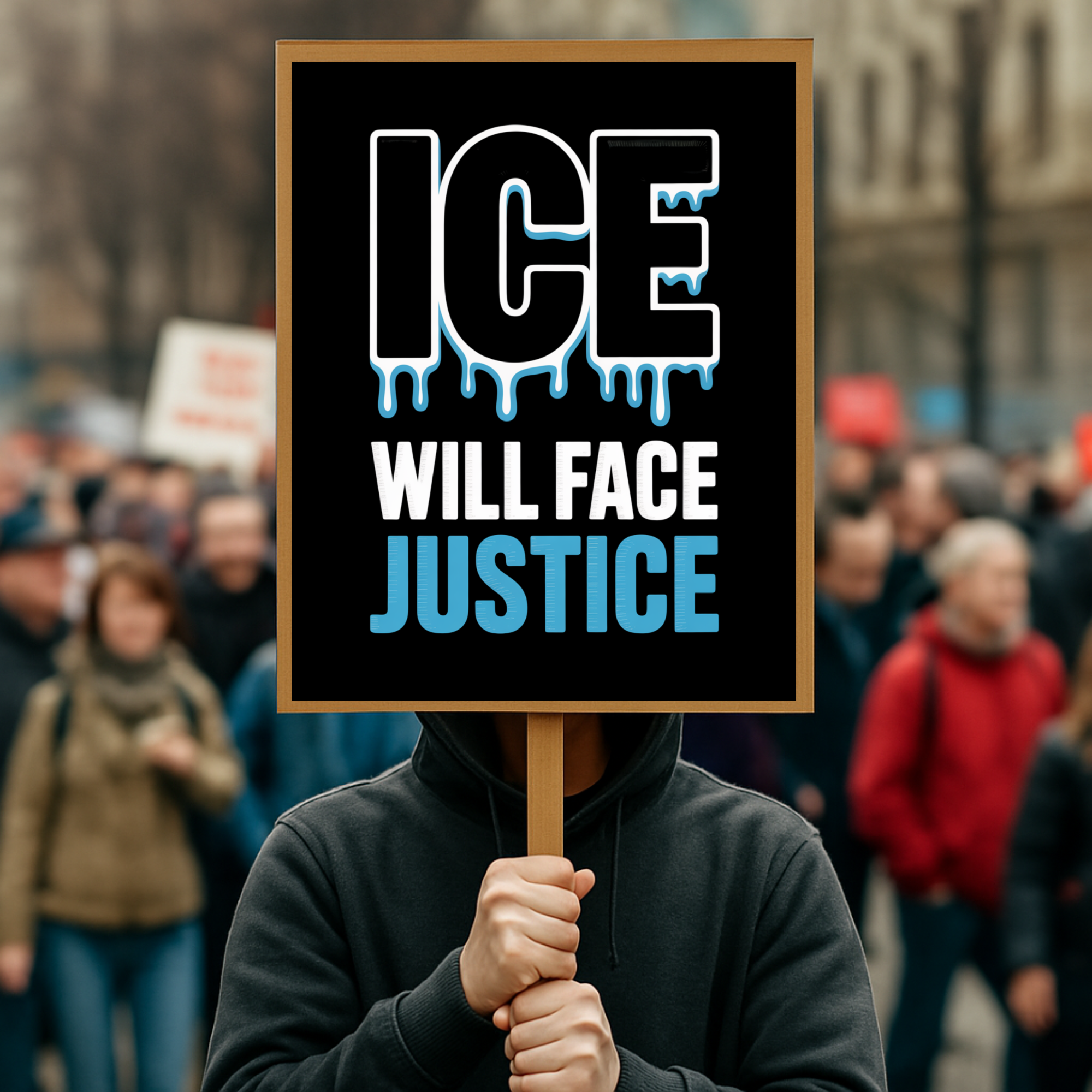 Anti ICE Protest Signs - Print at Home or Enlarge Locally – Democracy Signs