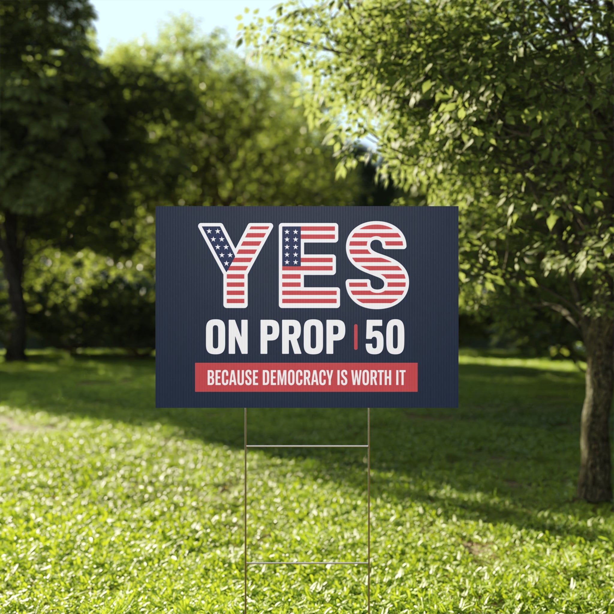 Yes On Prop 50 Yard Sign, Election Rigging Response Yard Sign ...