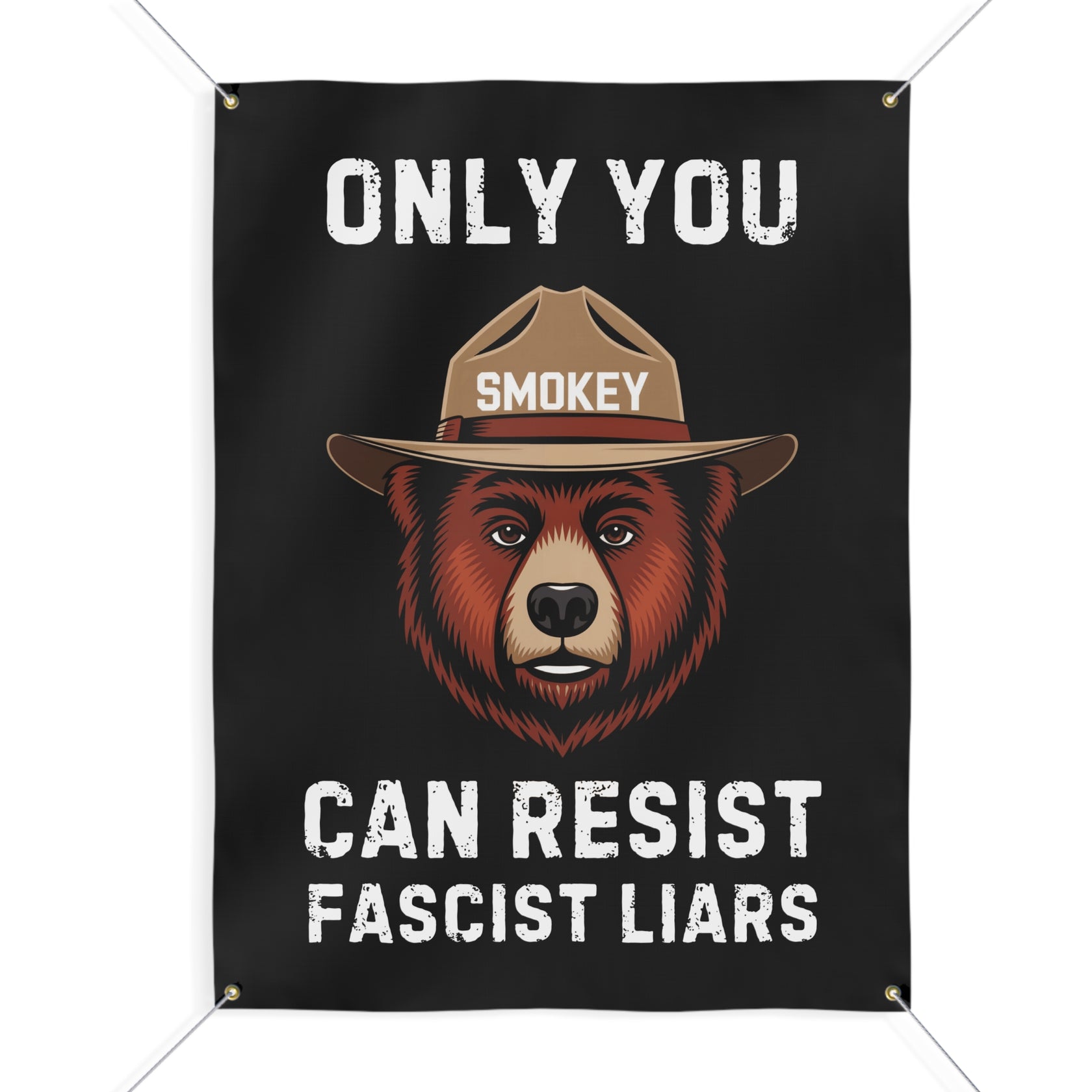Only You Can Resist Fascist Liars Banner | Fascist Banner, Anti Trump ...