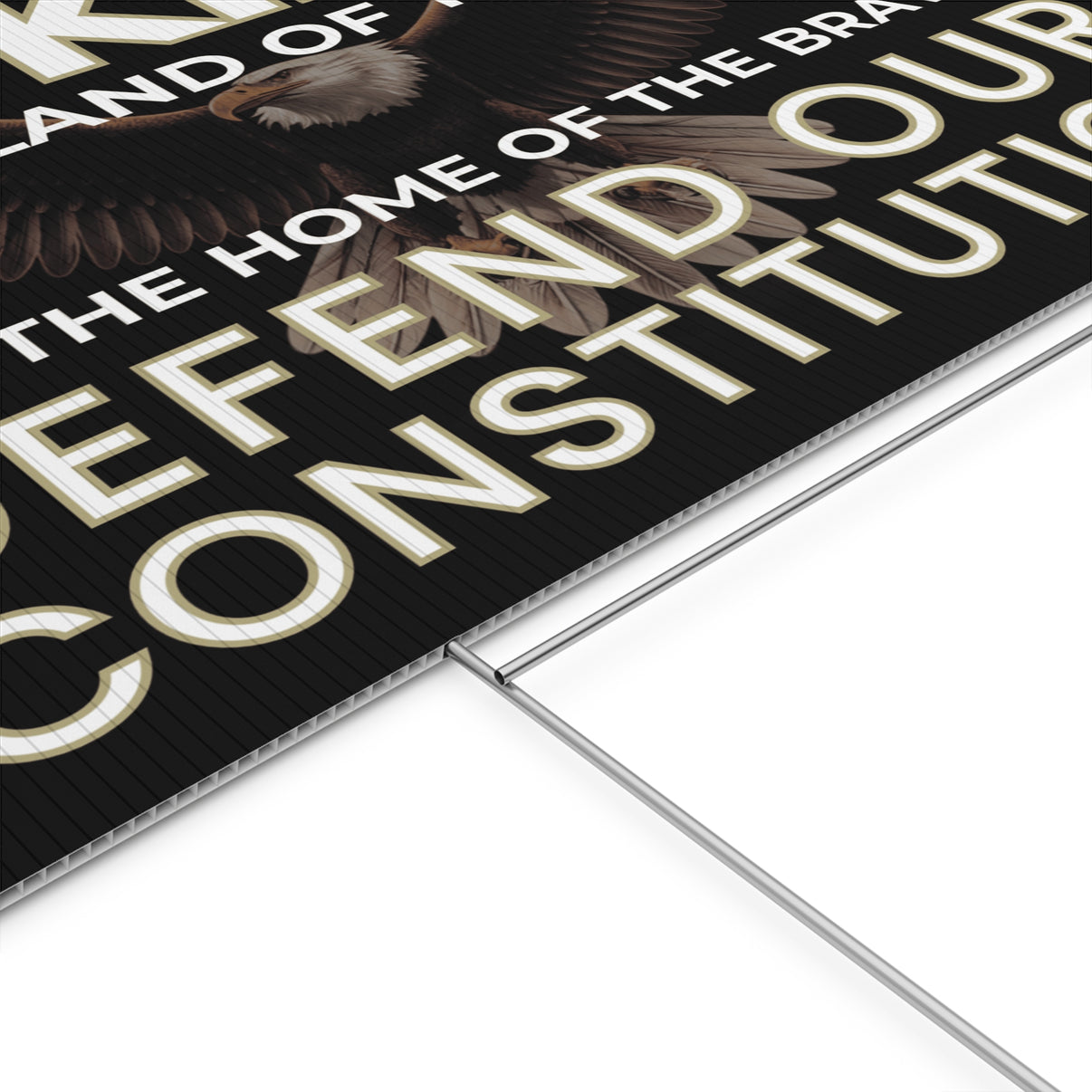 No Kings Yard Sign, No Kings Protest Sign, Patriotic Yard Sign, Defend ...