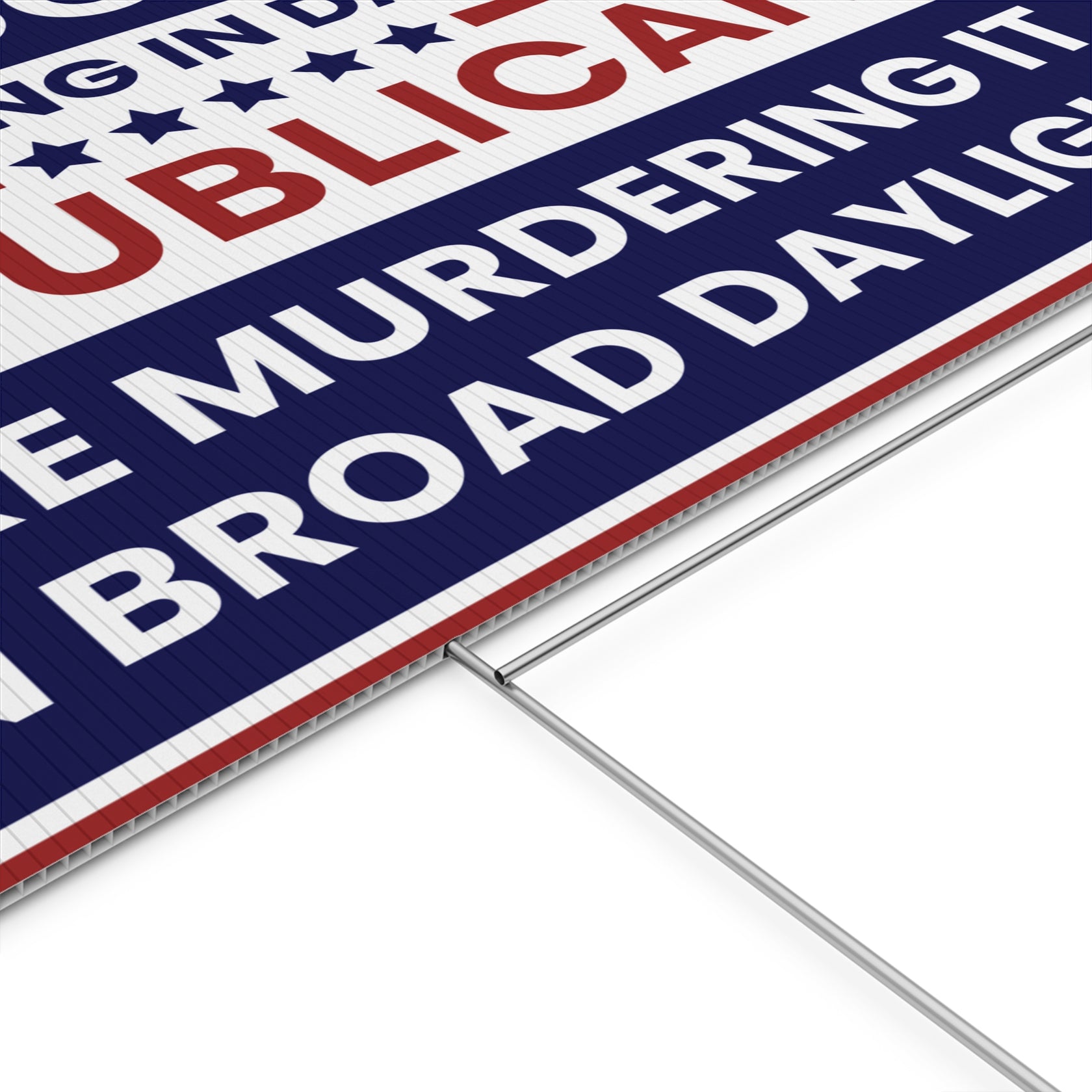 Democracy Yard Sign, Anti Republican Yard Sign, Anti Trump Yard Sign ...