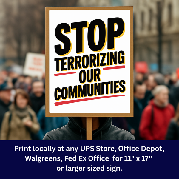 Anti ICE Protest Signs, Printable Protest Sign Kit, Anti Trump Signs ...