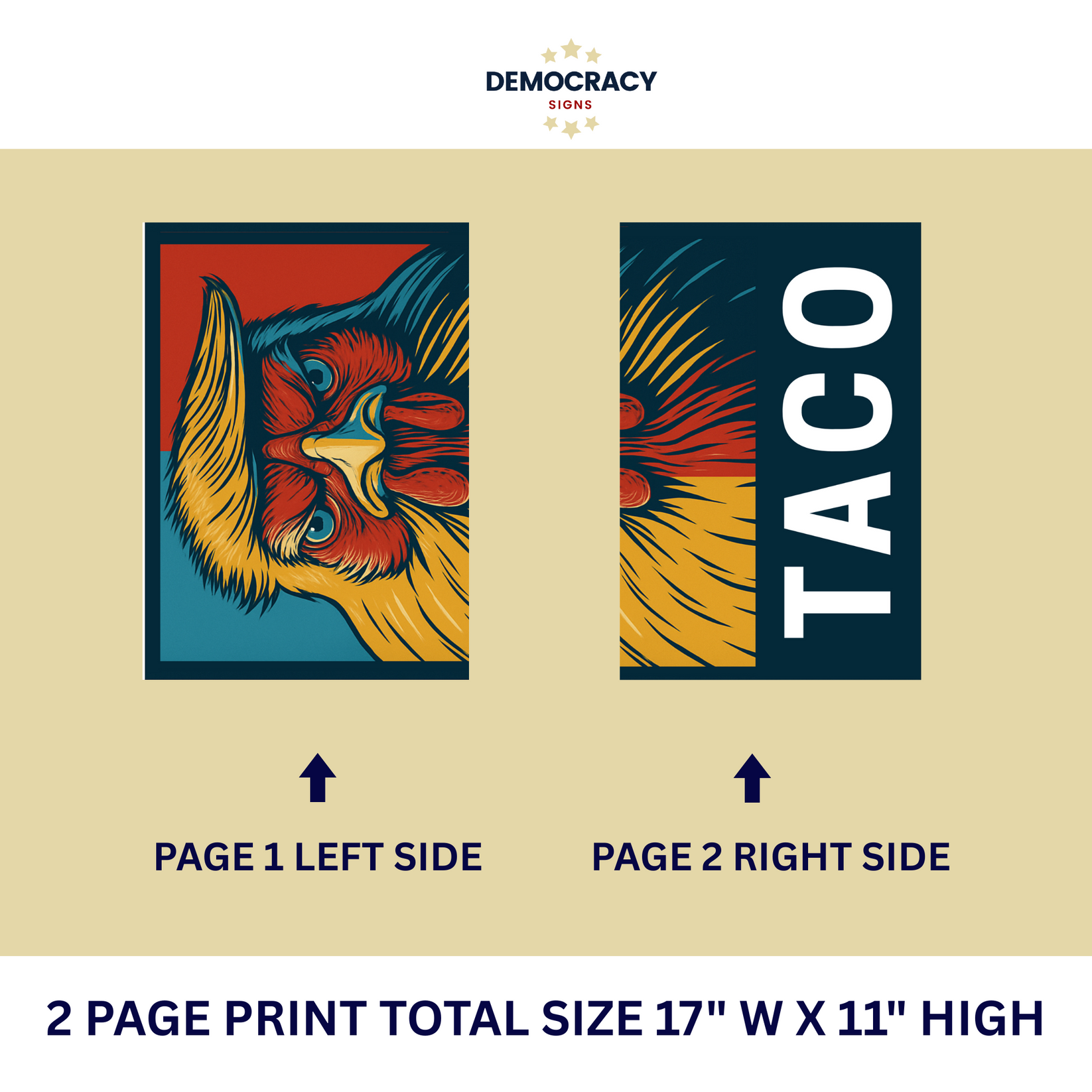 Trump Taco Protest Sign, Hands Off Protest Signs, Anti Trump Signs ...