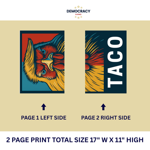 Trump Taco Protest Sign, Hands Off Protest Signs, Anti Trump Signs ...