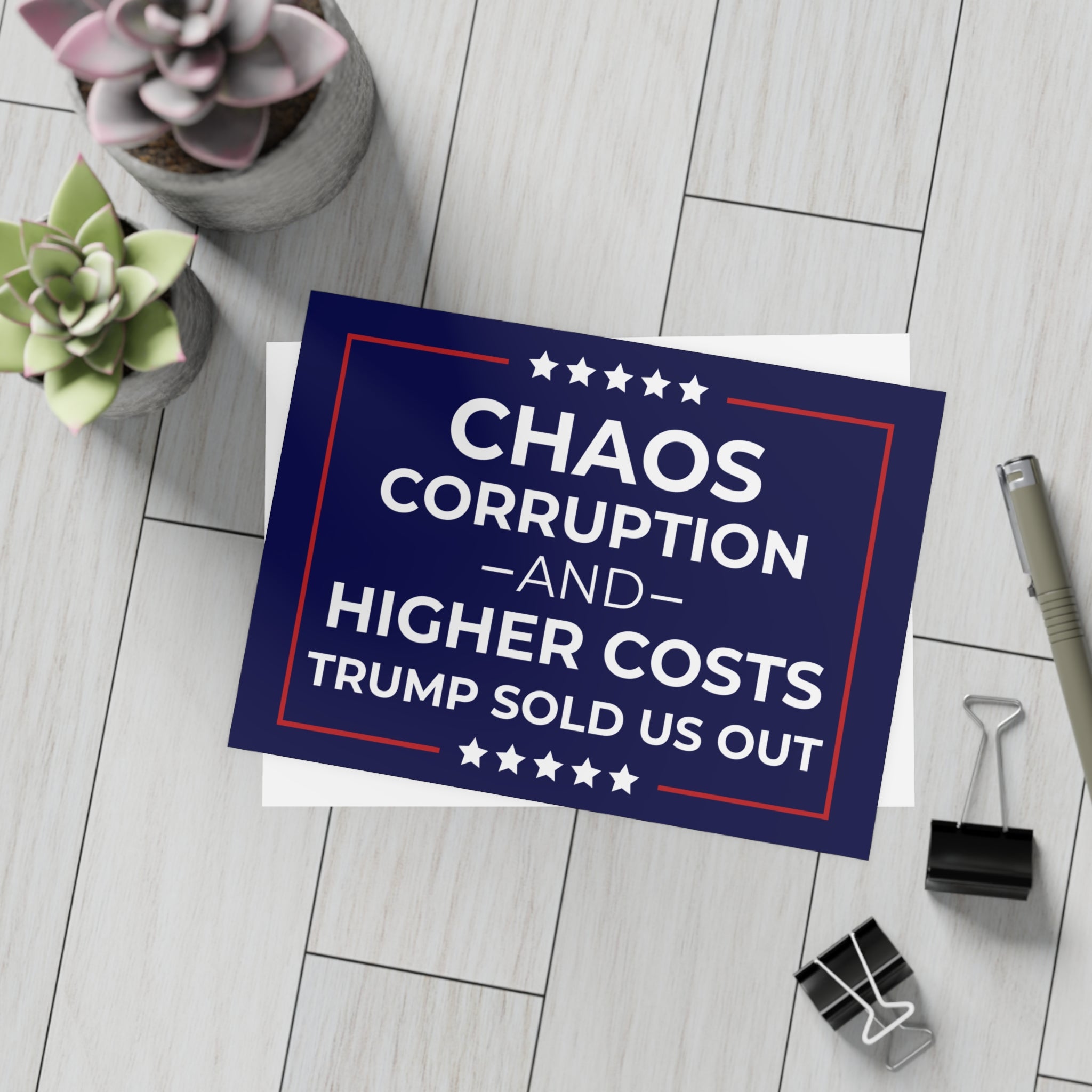 Political Notecards, Political Postcards w/Envelopes, 10, 30 or 50 ...