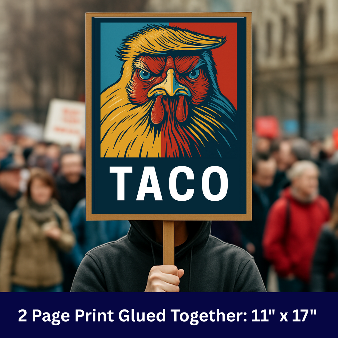 Trump Taco Protest Sign, Hands Off Protest Signs, Anti Trump Signs ...