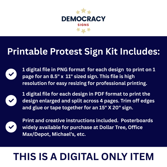 Free Protest Signs, Printable Protest Sign, Anti Trump Protest Signs ...