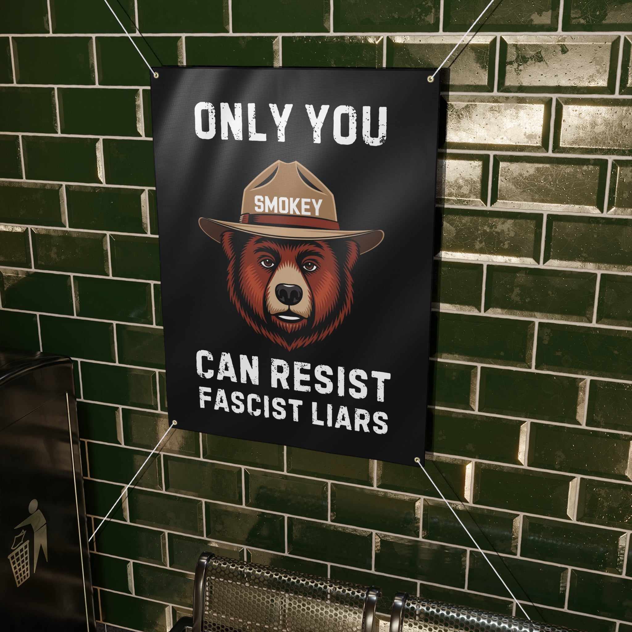 Only You Can Resist Fascist Liars Banner | Fascist Banner, Anti Trump ...