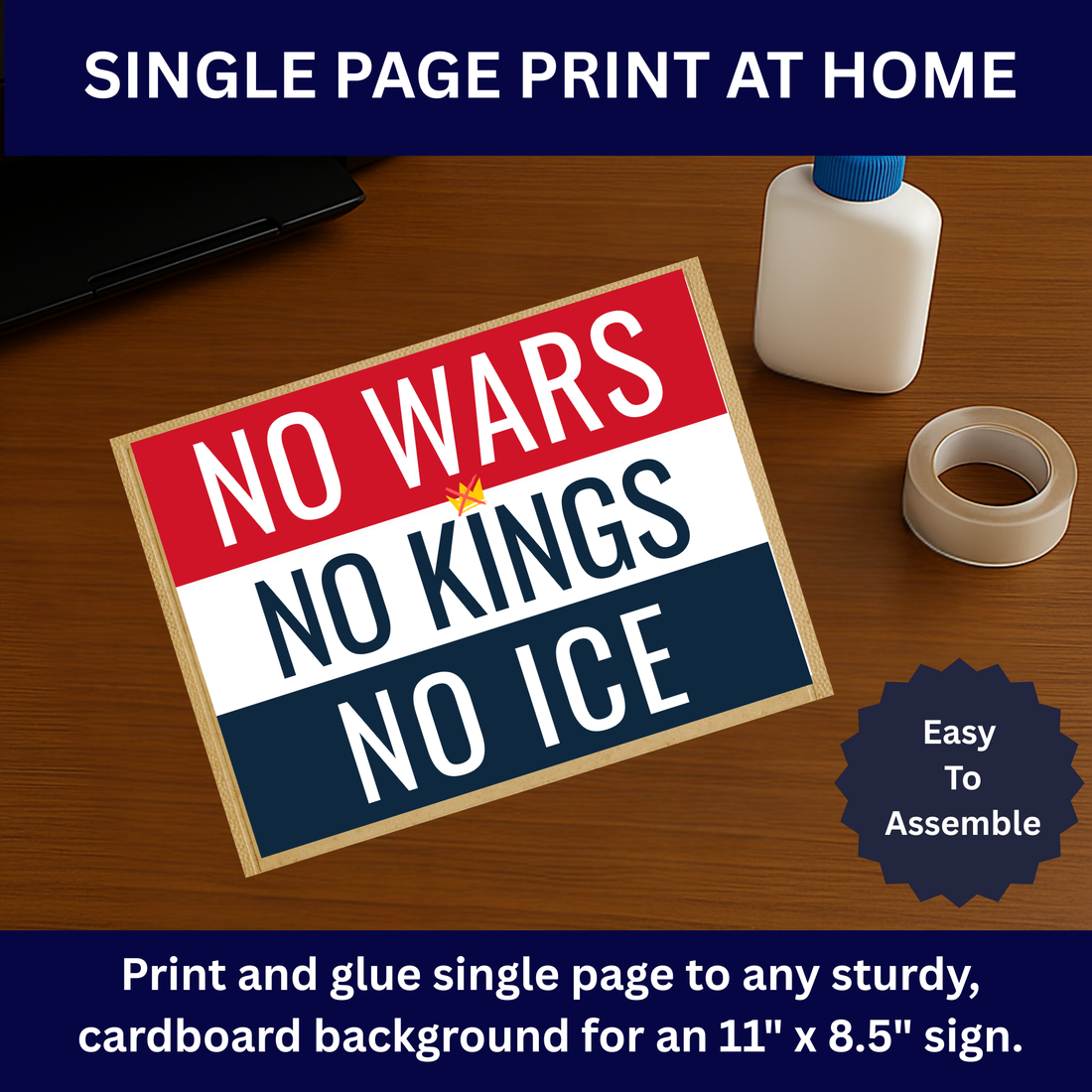 Anti ICE Protest Signs, Printable Protest Sign Kit, Anti Trump Signs ...