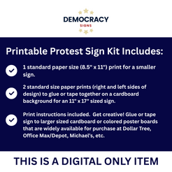 Trump Taco Protest Sign, Hands Off Protest Signs, Anti Trump Signs ...