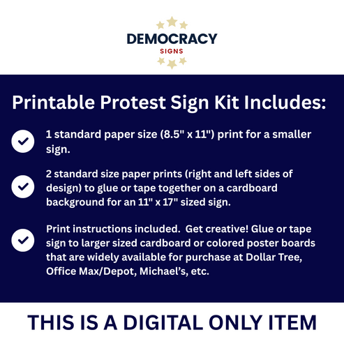 Trump Taco Protest Sign, Hands Off Protest Signs, Anti Trump Signs ...