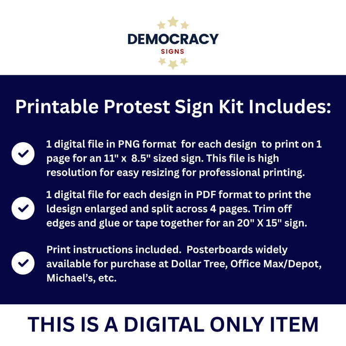 Free Protest Signs -Anti ICE Protest Signs, Anti Trump Protest Signs ...