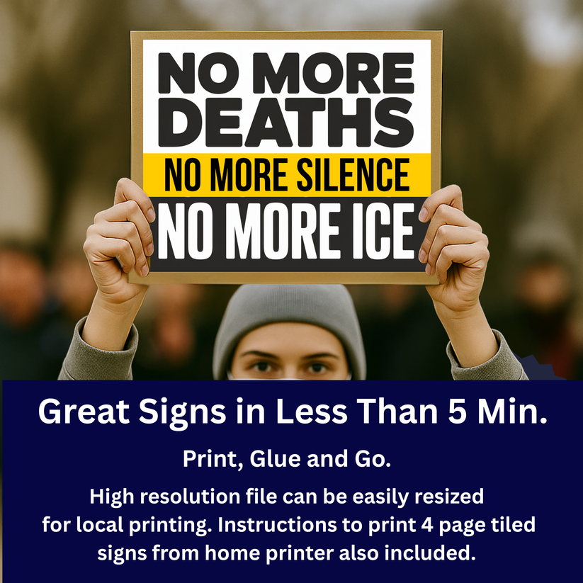 Anti ICE Protest Signs, Printable Protest Sign Kit, Anti Trump Signs ...