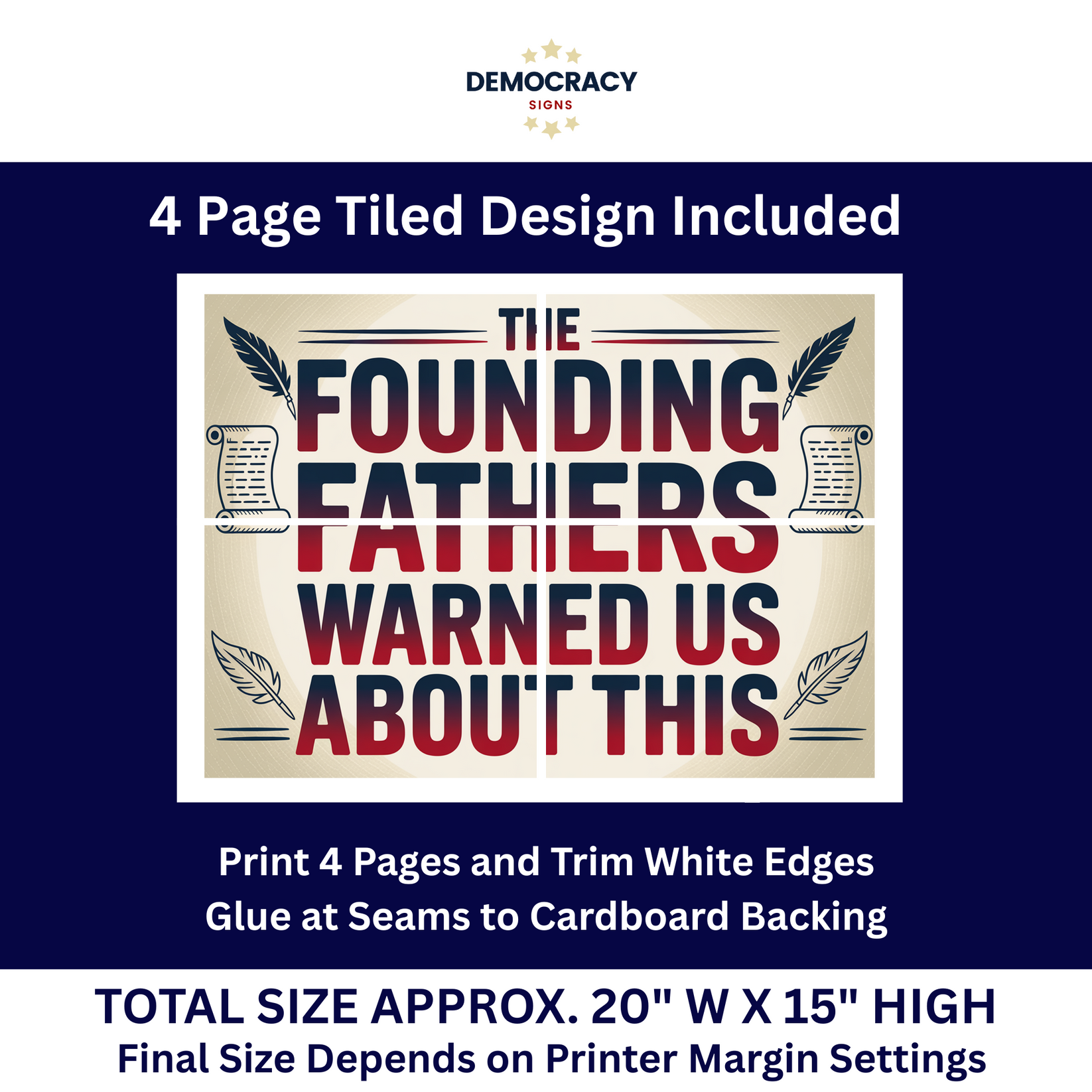 Anti Trump Protest Signs, Printable Protest Signs, No Kings Protest ...